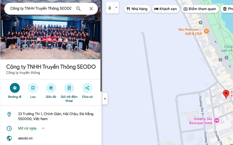 Dịch vụ Google Maps: Đánh giá 5 sao và xác minh địa chỉ