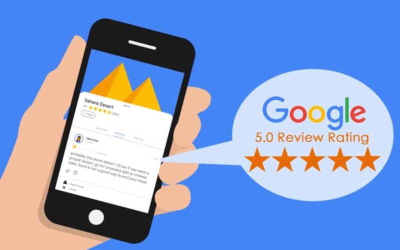 Dịch vụ Google Maps: Đánh giá 5 sao và xác minh địa chỉ